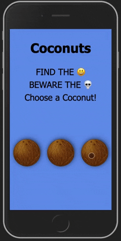 GitHub - DrewBradley/coconut-game: Coconut shell game! Find the skull ...