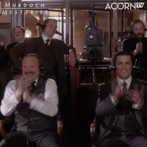 Murdoch Mysteries Applause GIF by Acorn TV - Find & Share on GIPHY