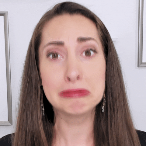 Sadness Reaction GIF by Vanessa Van Edwards - Find & Share on GIPHY