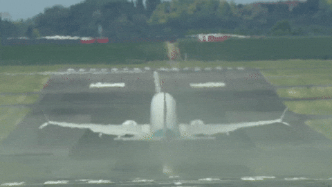 Take Off Airplane GIF by Safran - Find & Share on GIPHY