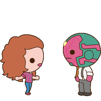 Floating The Vision Sticker by Marvel Studios for iOS & Android | GIPHY