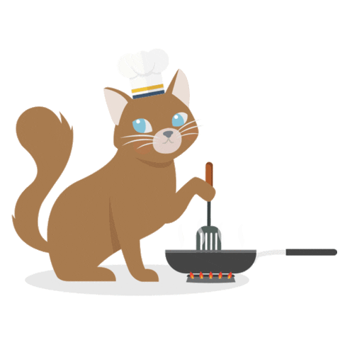 Cat Cooking Sticker by Shedryi Dar for iOS & Android | GIPHY