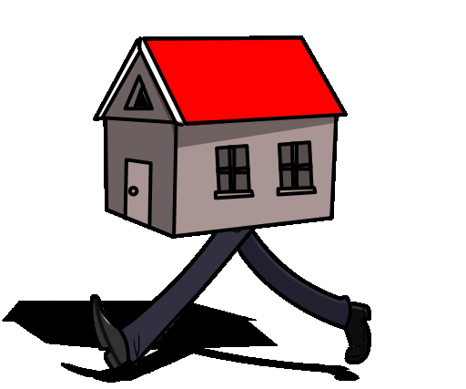 Cartoon House Sticker by TARIK's Creative field for iOS & Android | GIPHY