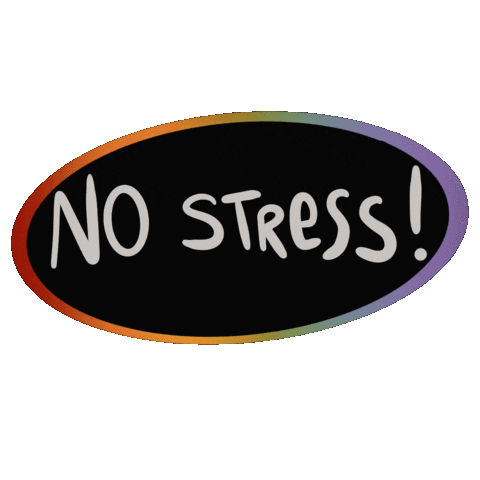 Relaxing No Stress Sticker by Demic for iOS & Android | GIPHY