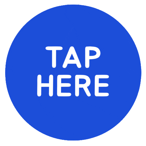 Button Tap Here Sticker by Lowbrow for iOS & Android | GIPHY