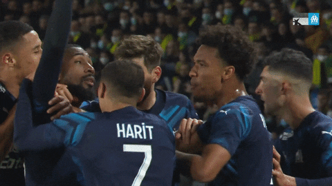 Celebration Goal GIF by Olympique de Marseille - Find & Share on GIPHY