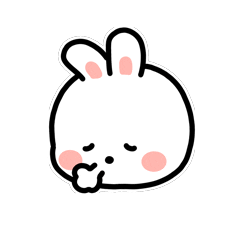 Sad Bunny Sticker for iOS & Android | GIPHY