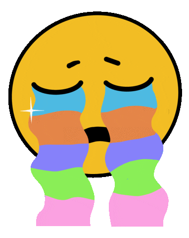 Rainbow Crying Sticker for iOS & Android | GIPHY