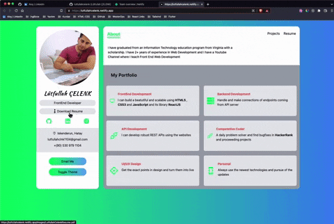 GitHub - lutfullahcelenk/lutfullah-celenk-blog: It is my personal website. I used NextJS ...