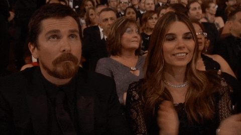 Christian Bale Clapping GIF by The Academy Awards - Find & Share on GIPHY