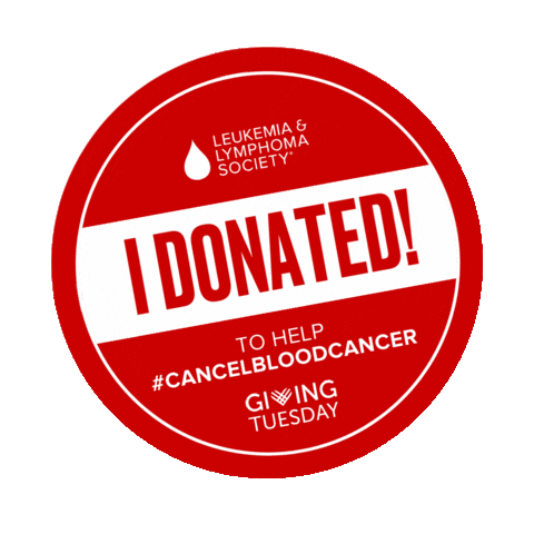 Cancer I Donated Sticker by LLS (Leukemia & Lymphoma Society) for iOS ...