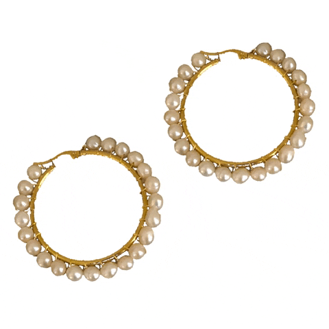 Hoops Earrings GIF by Kichucollective - Find & Share on GIPHY