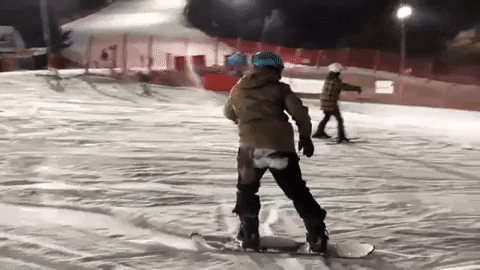 Snow Running GIF by BossKerati - Find & Share on GIPHY