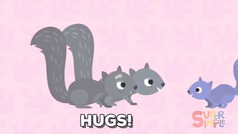Squirrel Hug GIF by Super Simple - Find & Share on GIPHY