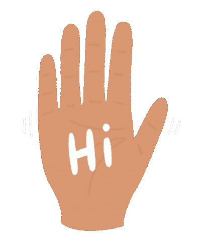 Illustration Hello Sticker for iOS & Android | GIPHY