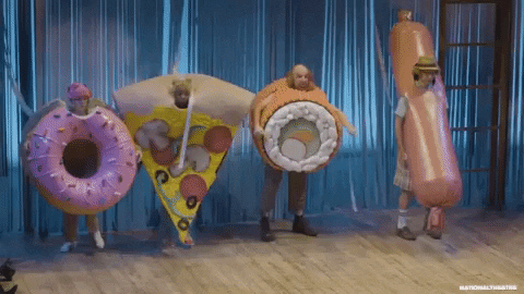 Hot Dog Pizza GIF by National Theatre - Find & Share on GIPHY