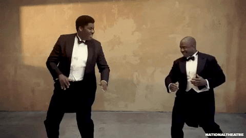 Friends Dancing GIF by National Theatre - Find & Share on GIPHY