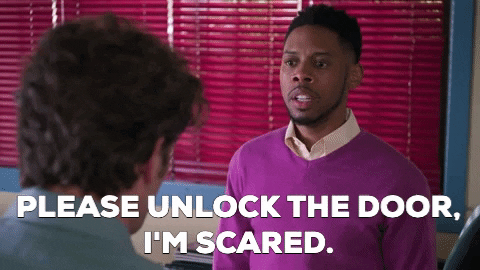 Unlock The Door Im Scared GIF by ABC Network - Find & Share on GIPHY