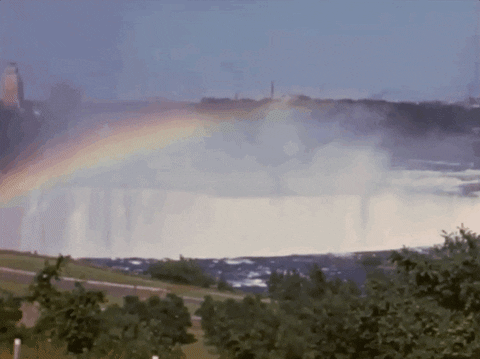 Rainbow Waterfall GIF by Archives of Ontario | Archives publiques de l ...