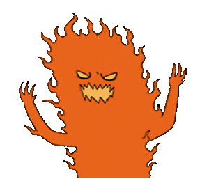 Angry Fire Sticker by ghostdoor for iOS & Android | GIPHY