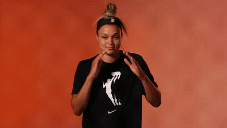 Happy Kayla Mcbride GIF by WNBA - Find & Share on GIPHY