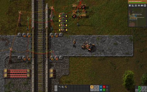 Over engineered railway crossing lights : r/factorio