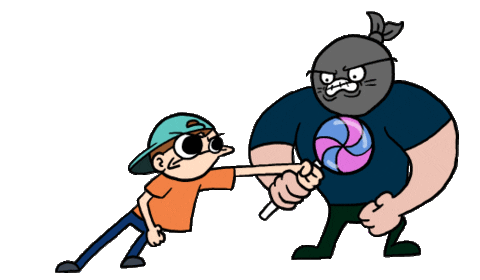 Kid Stealing Sticker by a3headedcat for iOS & Android | GIPHY