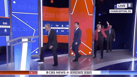 Democratic Debate GIF by CBS News - Find & Share on GIPHY