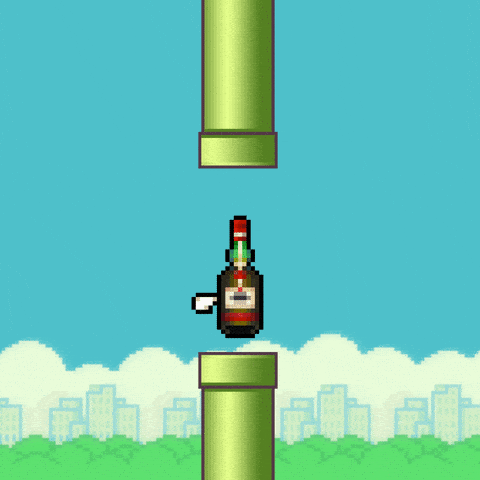 Flappy Bird Fun GIF by Licor Beirão - Find & Share on GIPHY