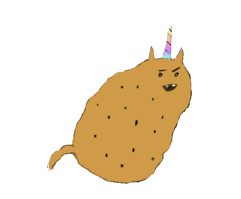 Unicorn Potato Sticker by lenay for iOS & Android | GIPHY