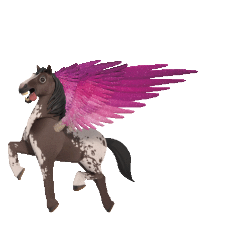 Horse Flying Sticker by Studiocanal UK for iOS & Android | GIPHY