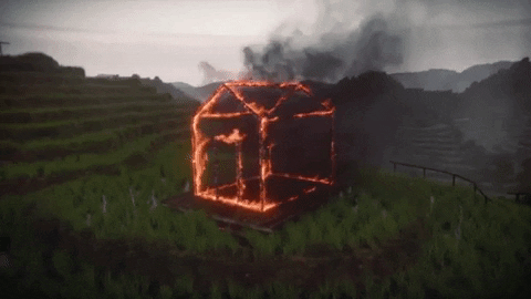Burning House On Fire GIF by Petit Biscuit - Find & Share on GIPHY