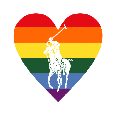 Rainbow Pride Sticker by Ralph Lauren for iOS & Android | GIPHY