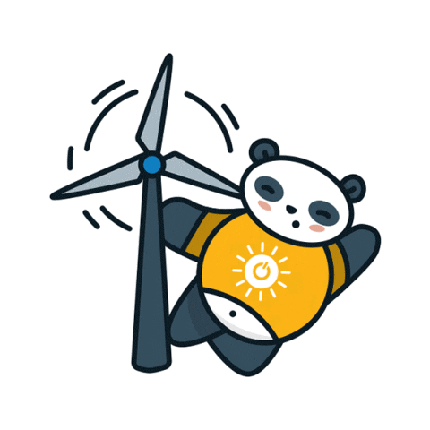 Panda Energy Sticker by UN Development Programme for iOS & Android | GIPHY