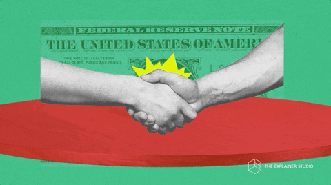 Animation Handshake GIF by The Explainer Studio - Find & Share on GIPHY