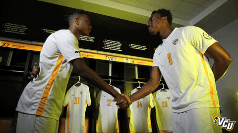Mens Soccer Handshake GIF by VCU Athletics - Find & Share on GIPHY