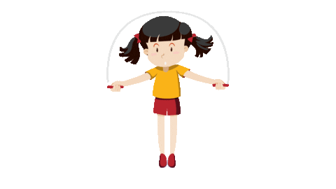 Skipping Little Girl Sticker by Ma Mariam for iOS & Android | GIPHY