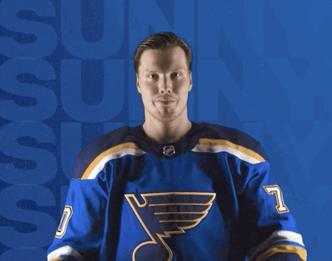 Hockey Player Yes GIF by St. Louis Blues - Find & Share on GIPHY