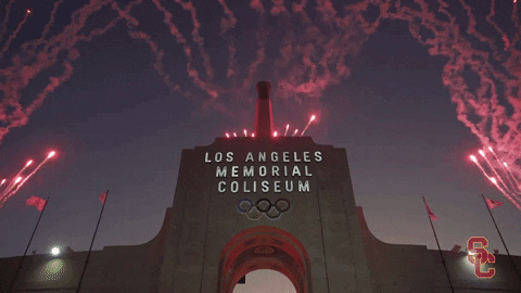 Fight On La Memorial Coliseum GIF by USC Trojans - Find & Share on GIPHY