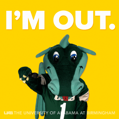 The End Goodbye GIF by The University of Alabama at Birmingham - Find ...