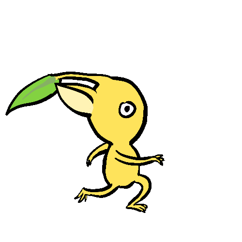 Yellow Pikmin Nintendo Sticker for iOS & Android | GIPHY