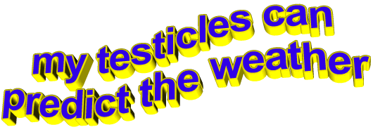 3D Words My Testicles Can Predict The Weather Sticker by AnimatedText ...