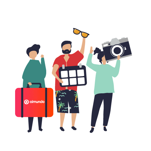 Vacaciones Viajar Sticker by Almundo for iOS & Android | GIPHY