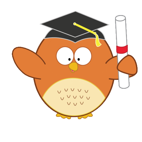 School Graduating Sticker by queeniescards for iOS & Android | GIPHY