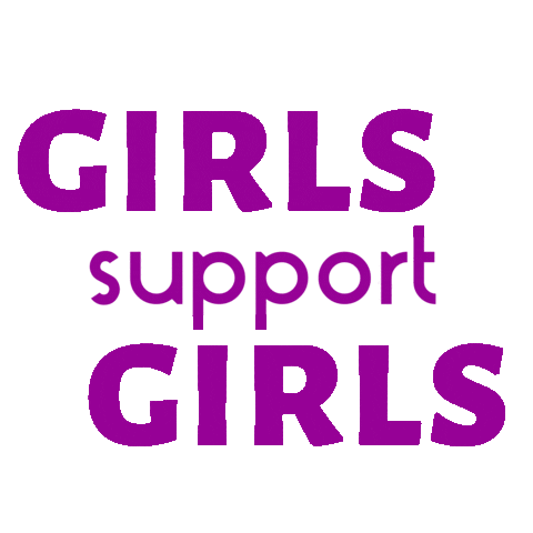 Girls Support Girls Sticker for iOS & Android | GIPHY