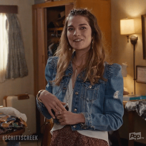 Alexis Rose Hair Flip GIF by Schitt's Creek - Find & Share on GIPHY