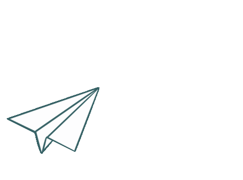 Paper Airplane Sticker by jenny henderson studio for iOS & Android | GIPHY