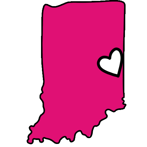 Indiana State Sticker by Paige Meredith for iOS & Android | GIPHY