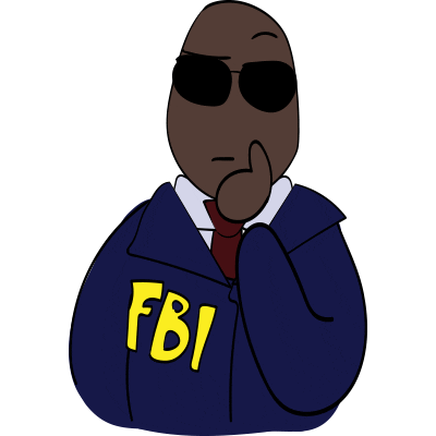 Spying Fbi Agent Sticker by Yes, I'm Hot in This for iOS & Android | GIPHY