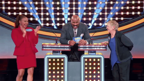 Celebrity Family Feud Laugh GIF by ABC Network - Find & Share on GIPHY